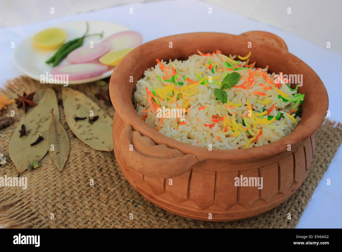 Vegetable biryani is a mughlai recipe prepared by a lot of pressure ...