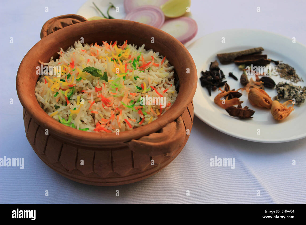Vegetable biryani is a mughlai recipe prepared by a lot of pressure ...