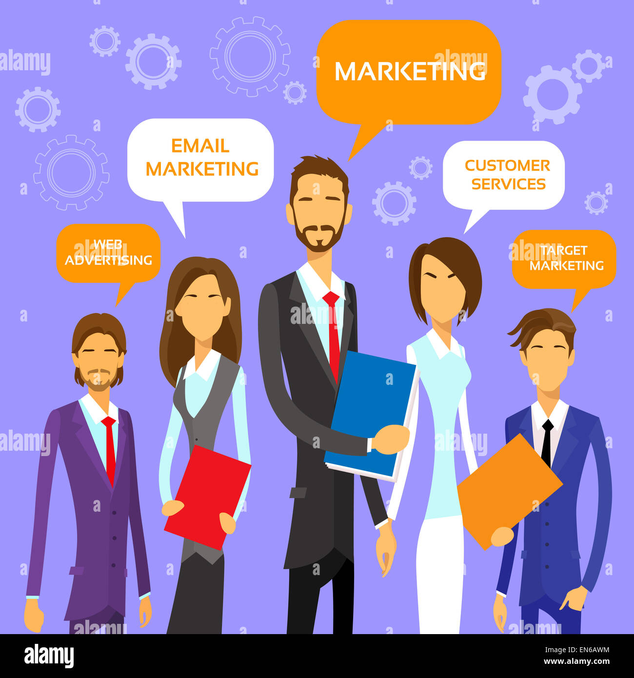 Marketing Team Concept Business People Group Stock Photo - Alamy
