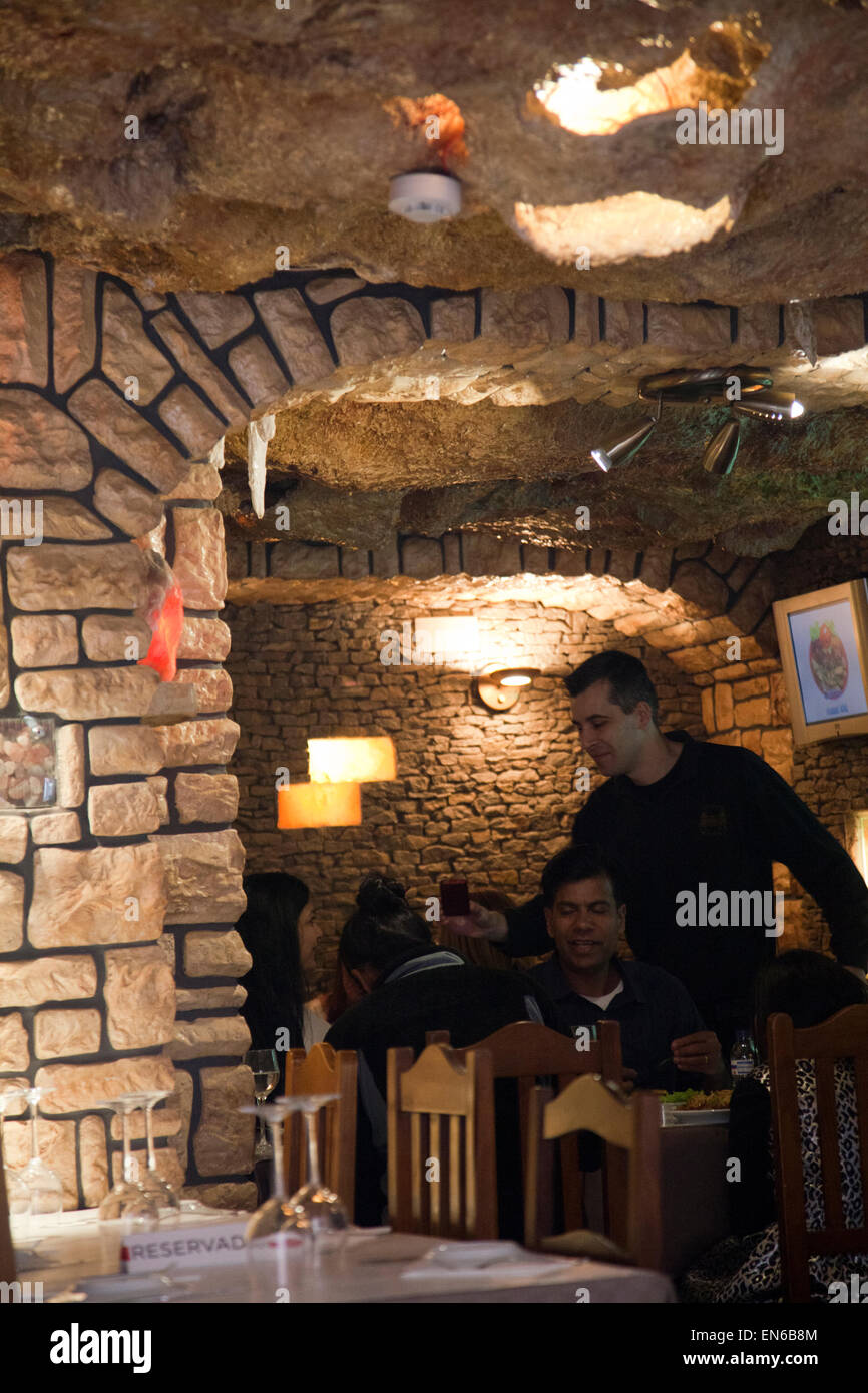 Diners at Table Inside Restaurant in Sintra - Portugal Stock Photo - Alamy