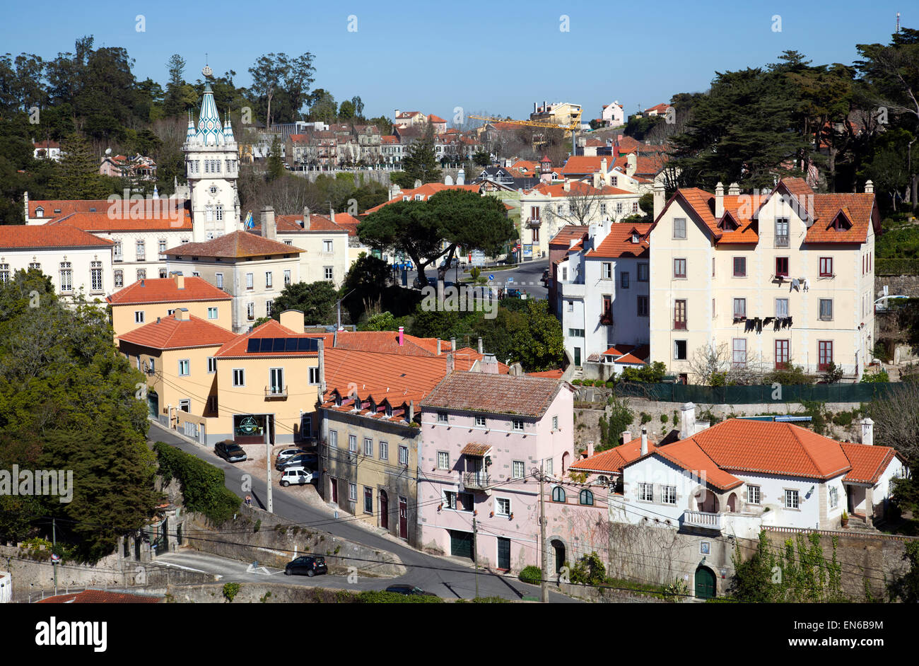 Sintra Town Buildings - Sintra Portugal Stock Photo - Alamy