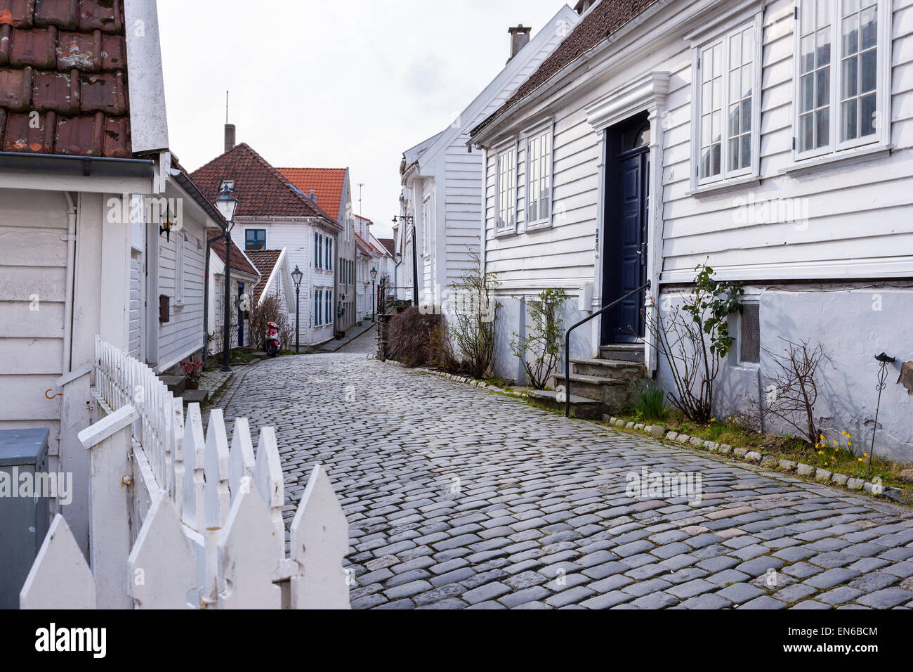 18/19th Century Old Town of Stavanger Norway Stock Photo - Alamy