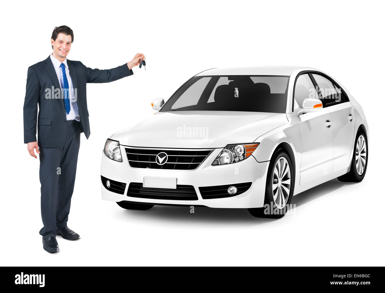 Profile shot man holding Cut Out Stock Images & Pictures - Alamy