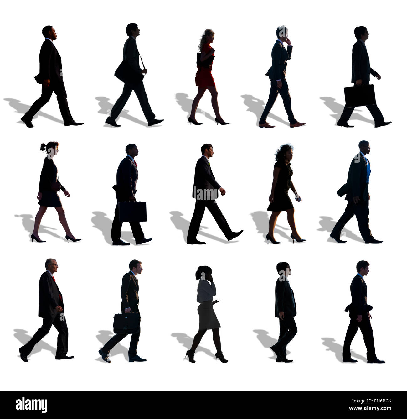 People Walking Vector