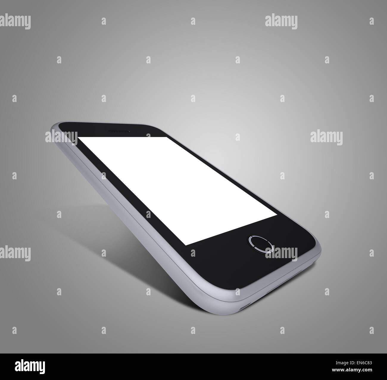 Cell phone with blank display Stock Photo - Alamy