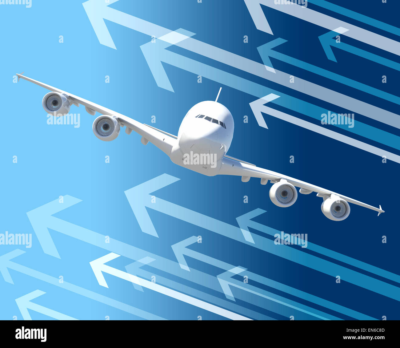 Front view of jet Stock Photo - Alamy