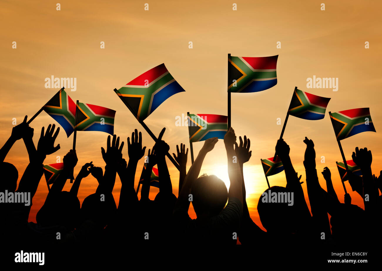 South african flag hi-res stock photography and images - Alamy