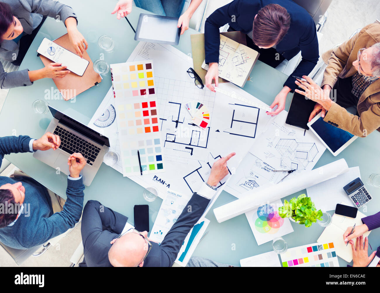 Design Team Planning for a New Project Stock Photo - Alamy