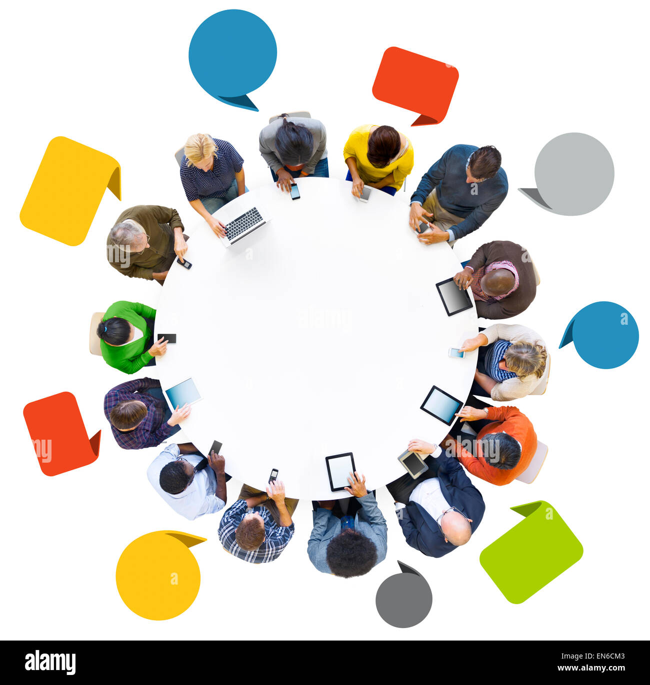 Diversity People Social Network Technology Connection Concept Stock ...