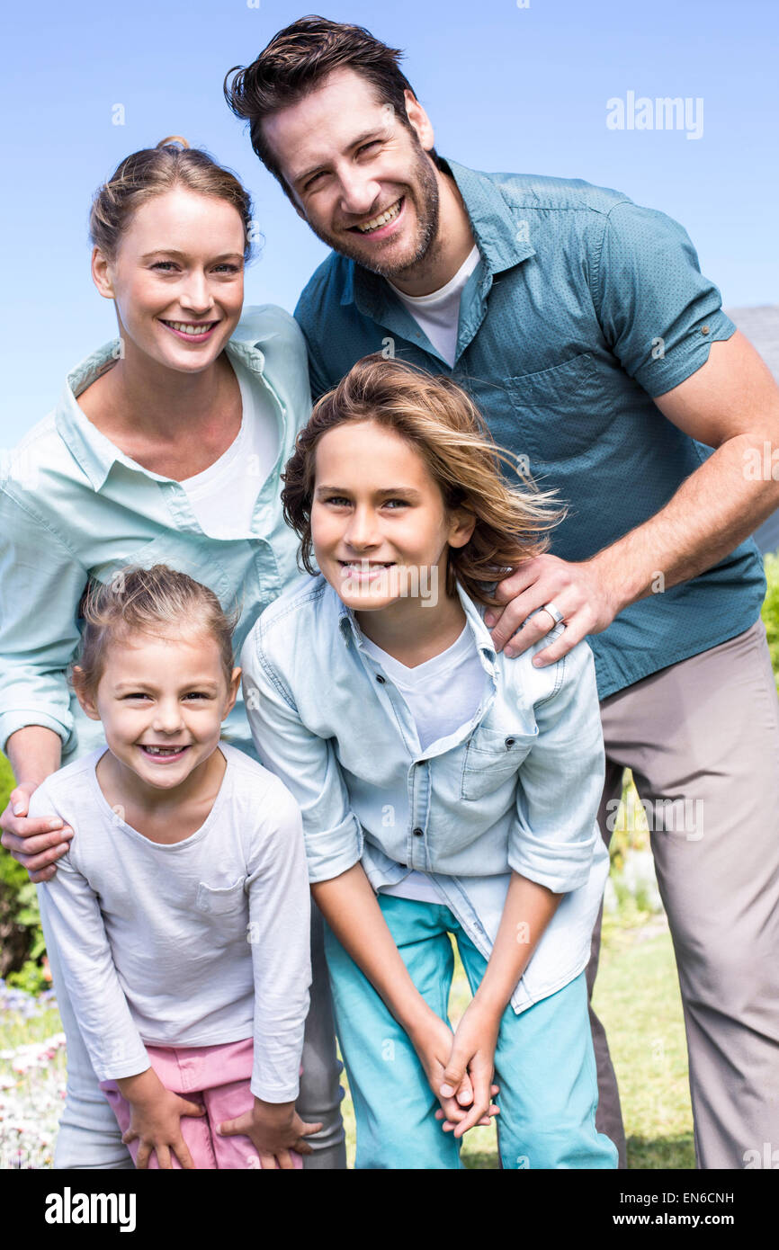 Happy parents with their children Stock Photo - Alamy