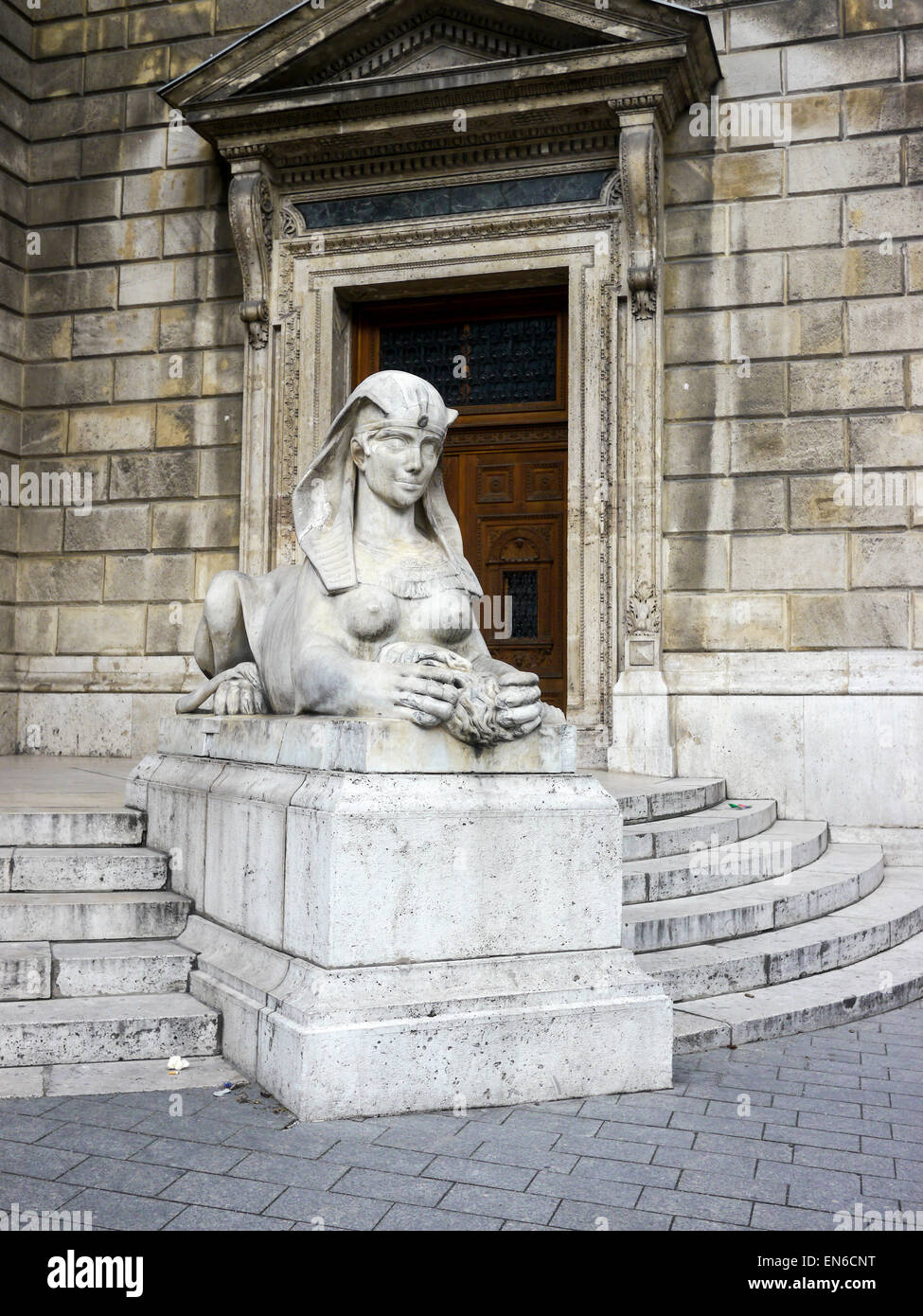Sphinx statue at Opera House in Budapest, Hungary Stock Photo - Alamy