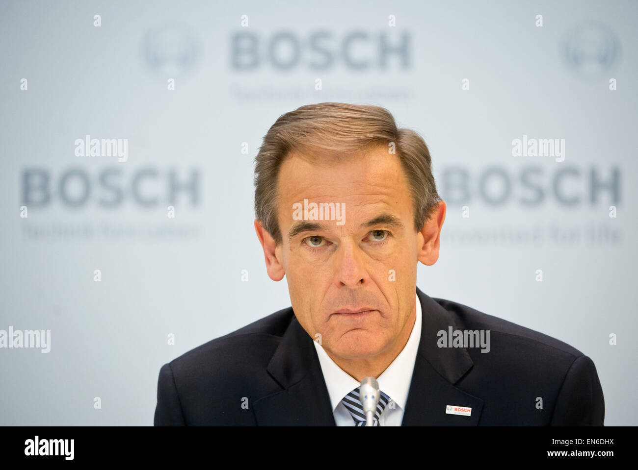 Volkmar Denner, CEO of German engineering and electronics company Bosch ...