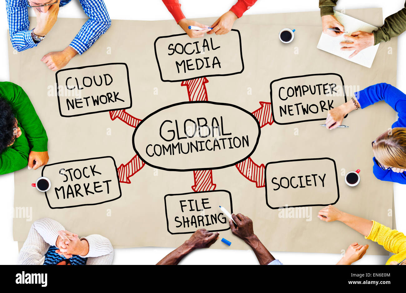 Global computer communication hi-res stock photography and images - Alamy