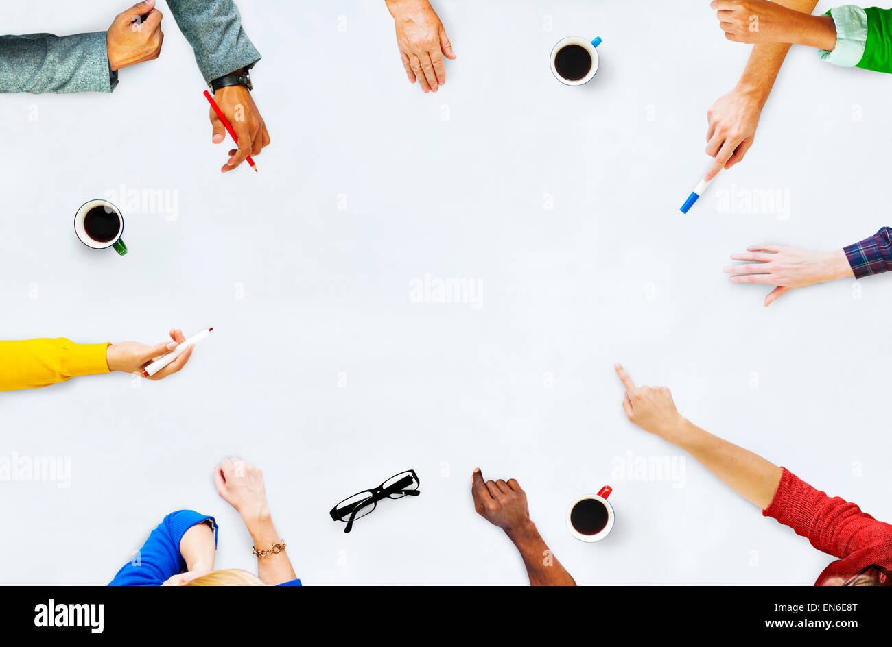 Group of People Planning on a New Project Stock Photo - Alamy