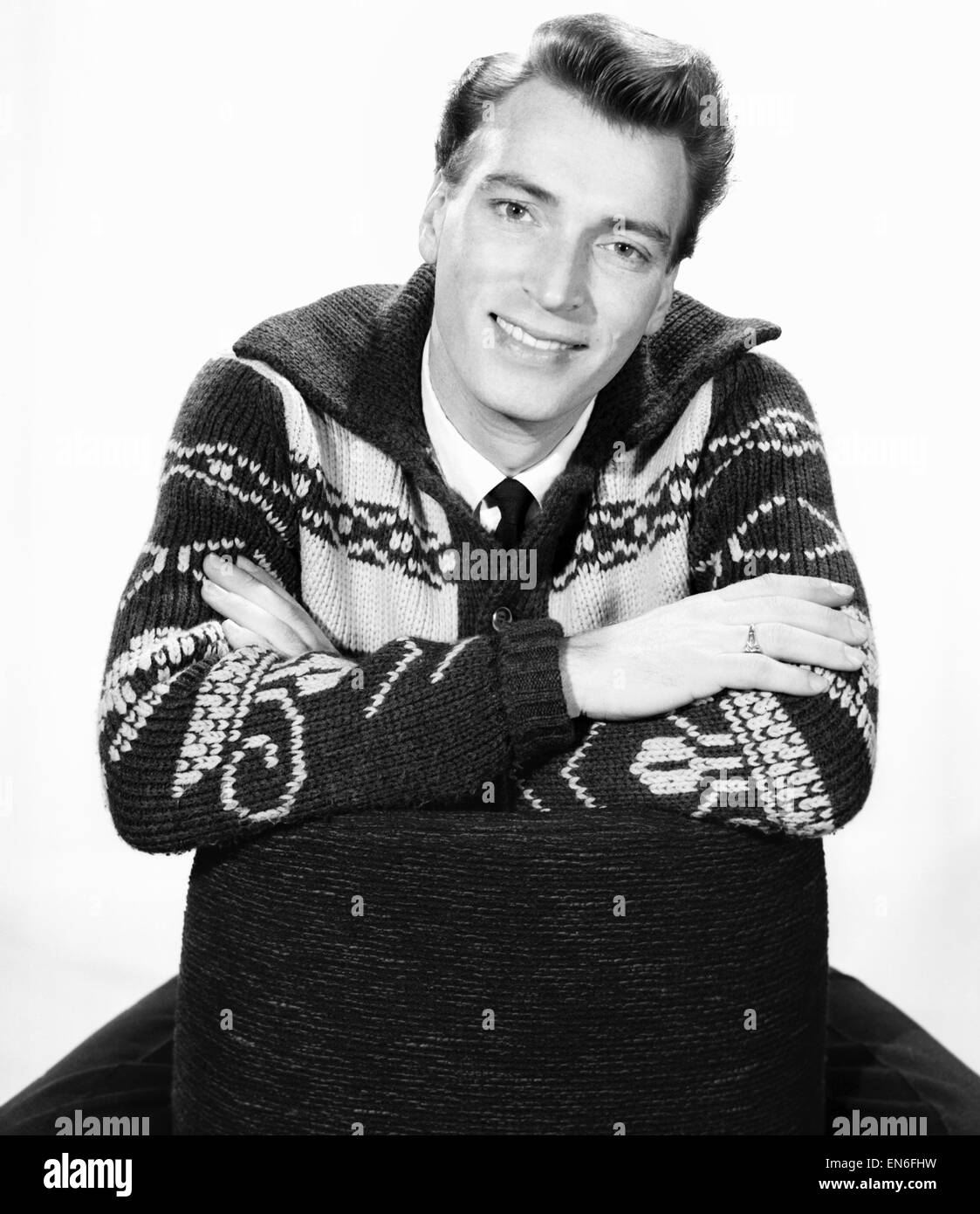 Singer Frank Ifield seen here posing for the Reveille newspaper for a ...