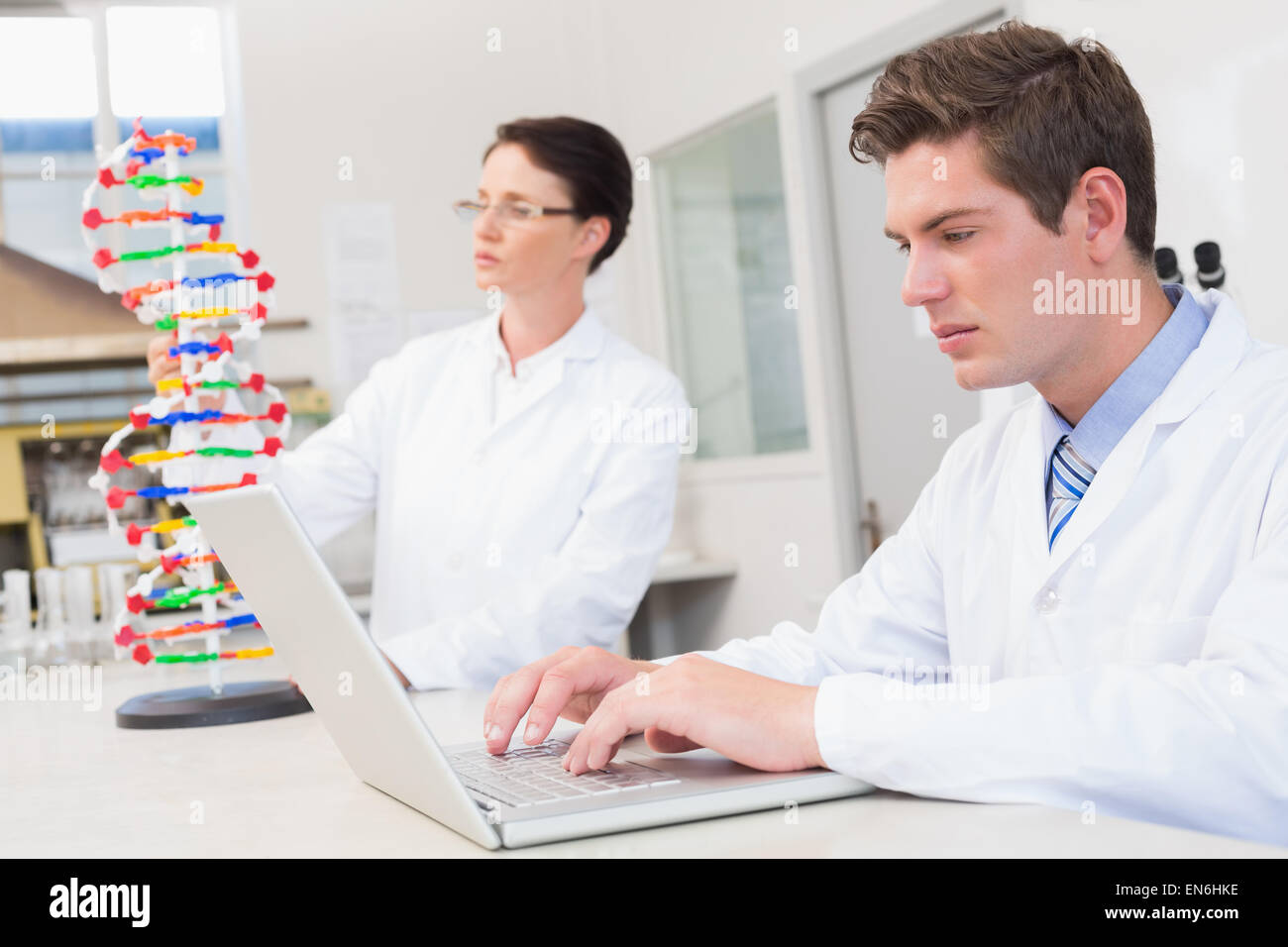 Computer dna model hi-res stock photography and images - Alamy