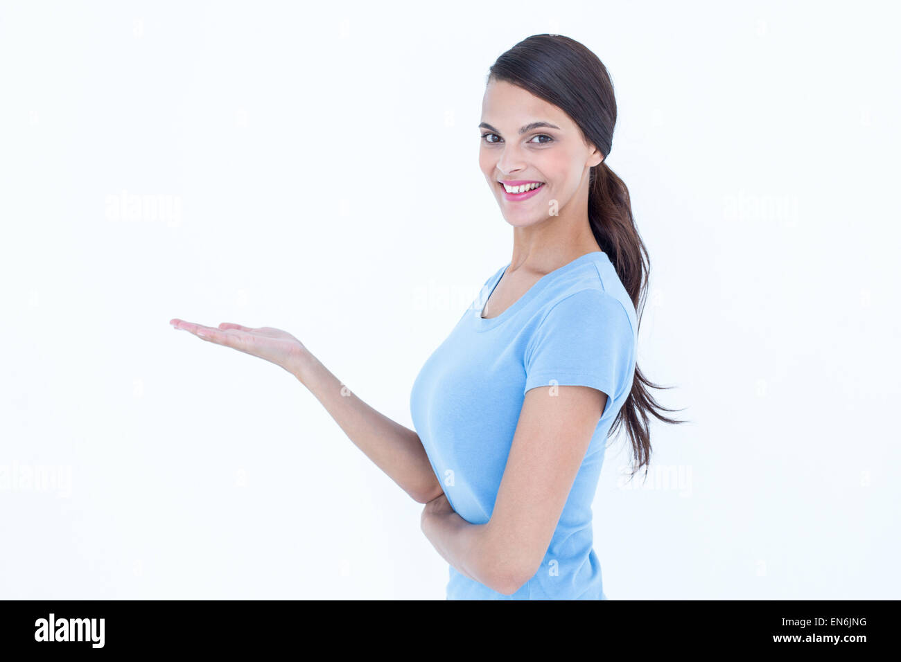 Presenting hand hi-res stock photography and images - Alamy
