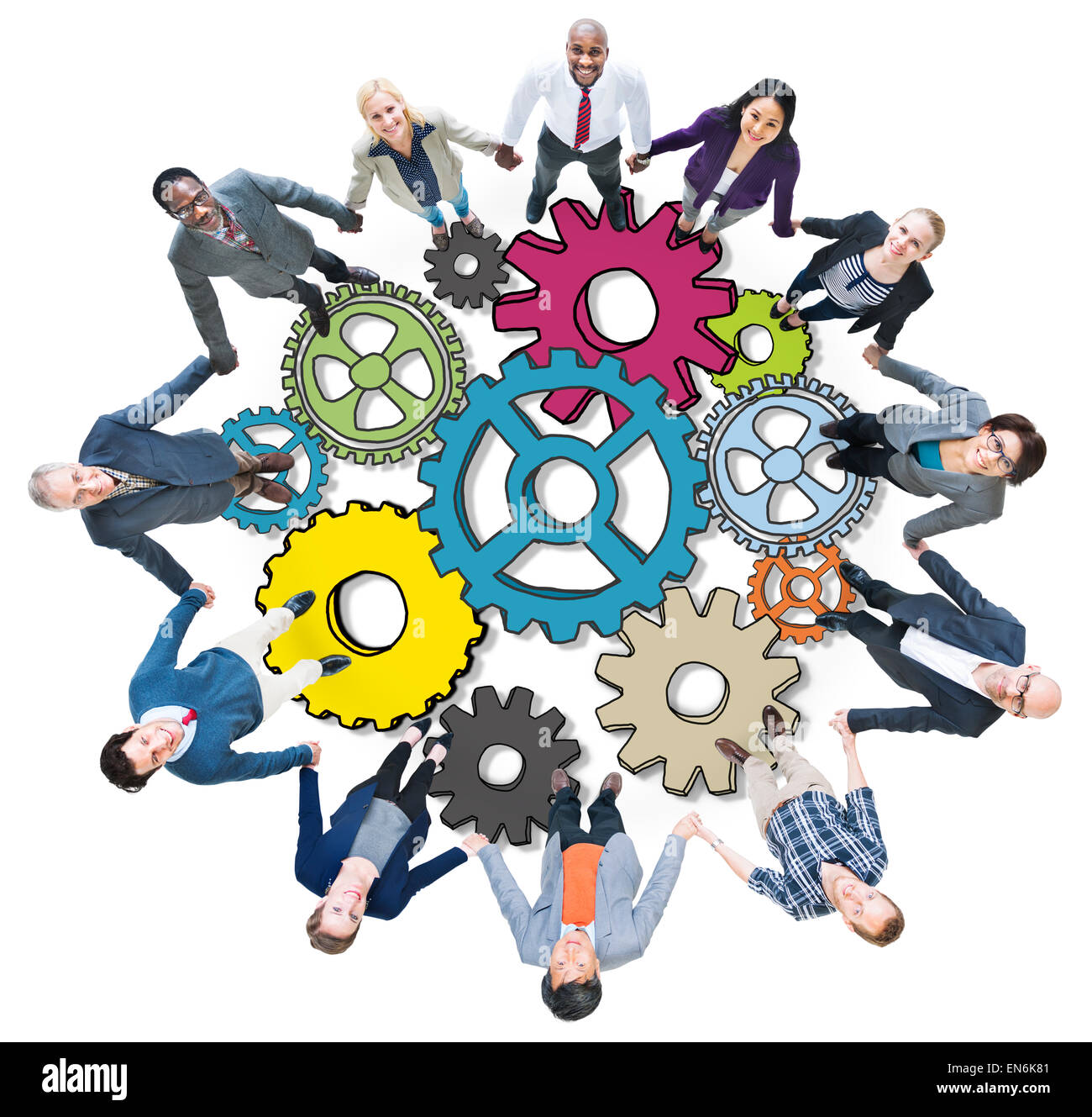 Hands on collaboration in Cut Out Stock Images & Pictures - Alamy