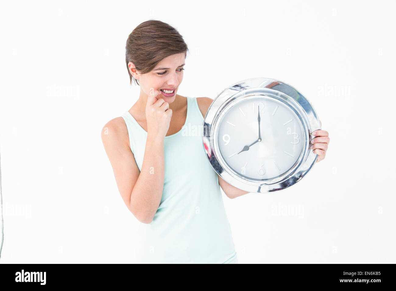 Stressed looking woman hi-res stock photography and images - Alamy