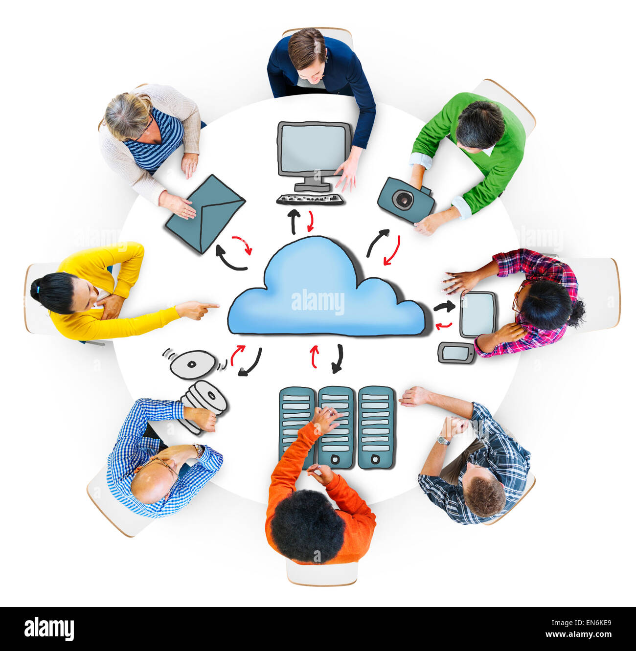 Icon meeting sitting Cut Out Stock Images & Pictures - Alamy