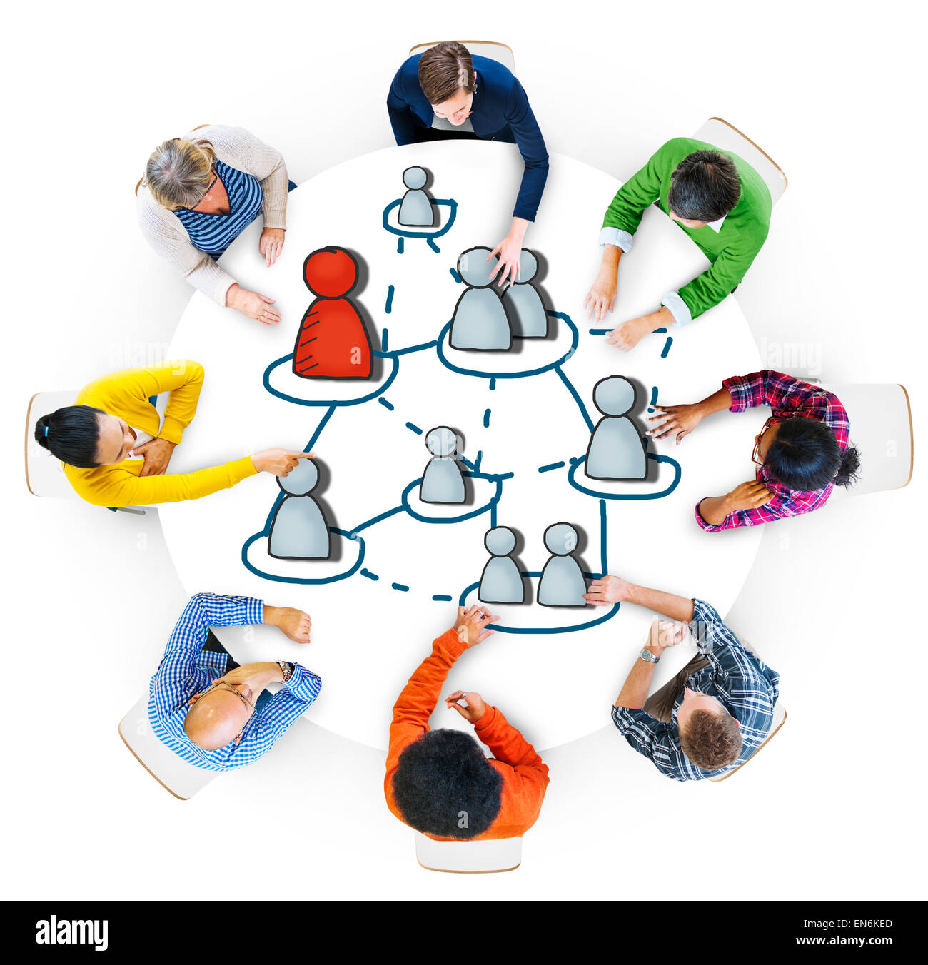 Group of People Brainstorming about Social Networking Stock Photo - Alamy
