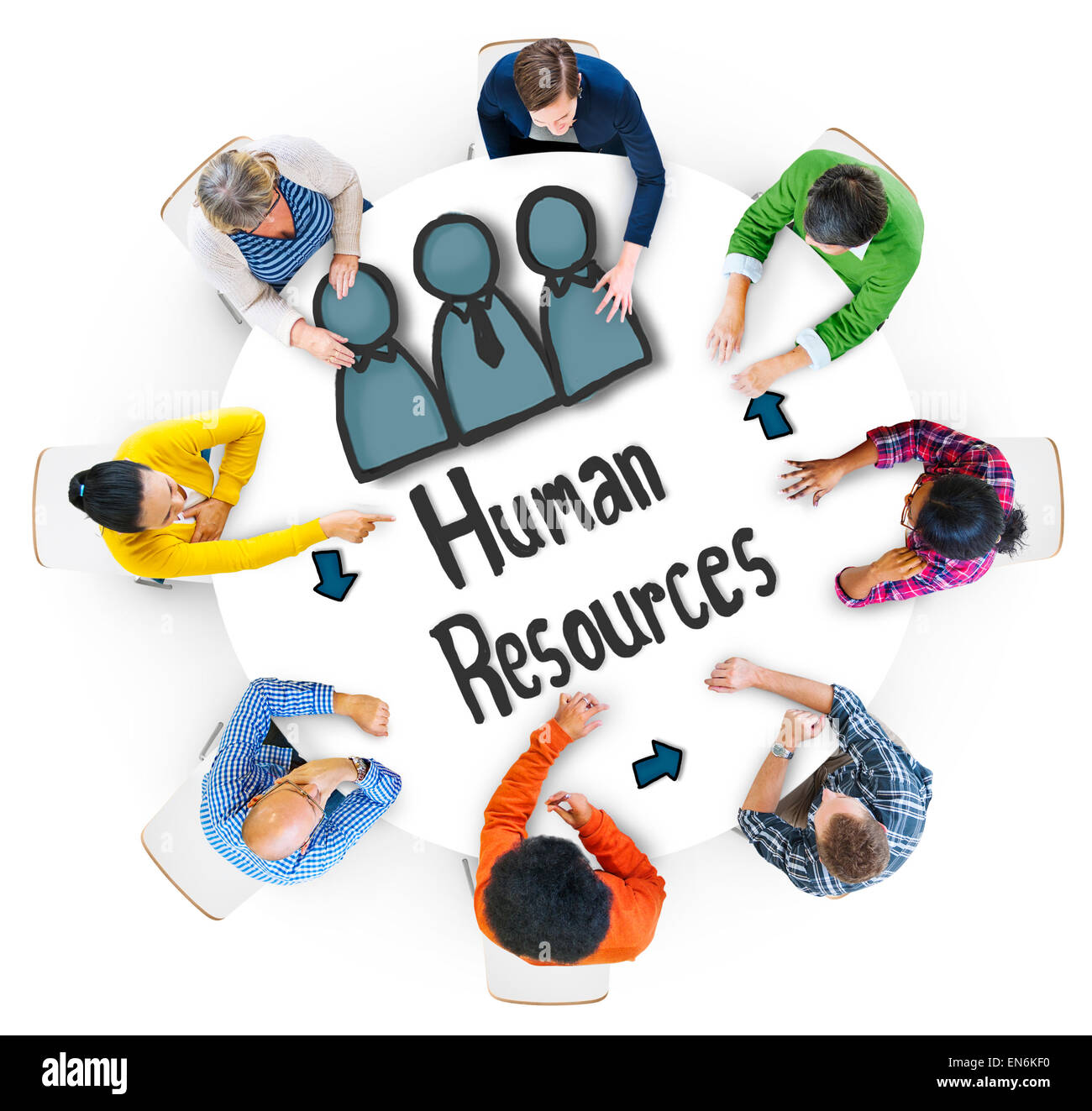 Human resources planning Cut Out Stock Images & Pictures - Alamy