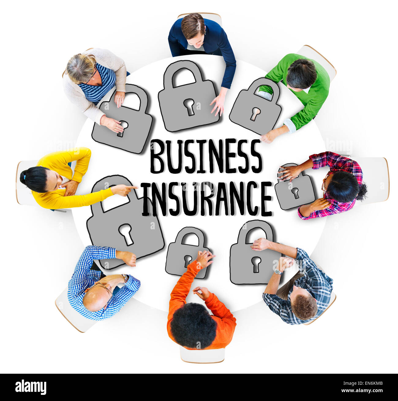 Group of People and Business Insurance Concepts Stock Photo - Alamy