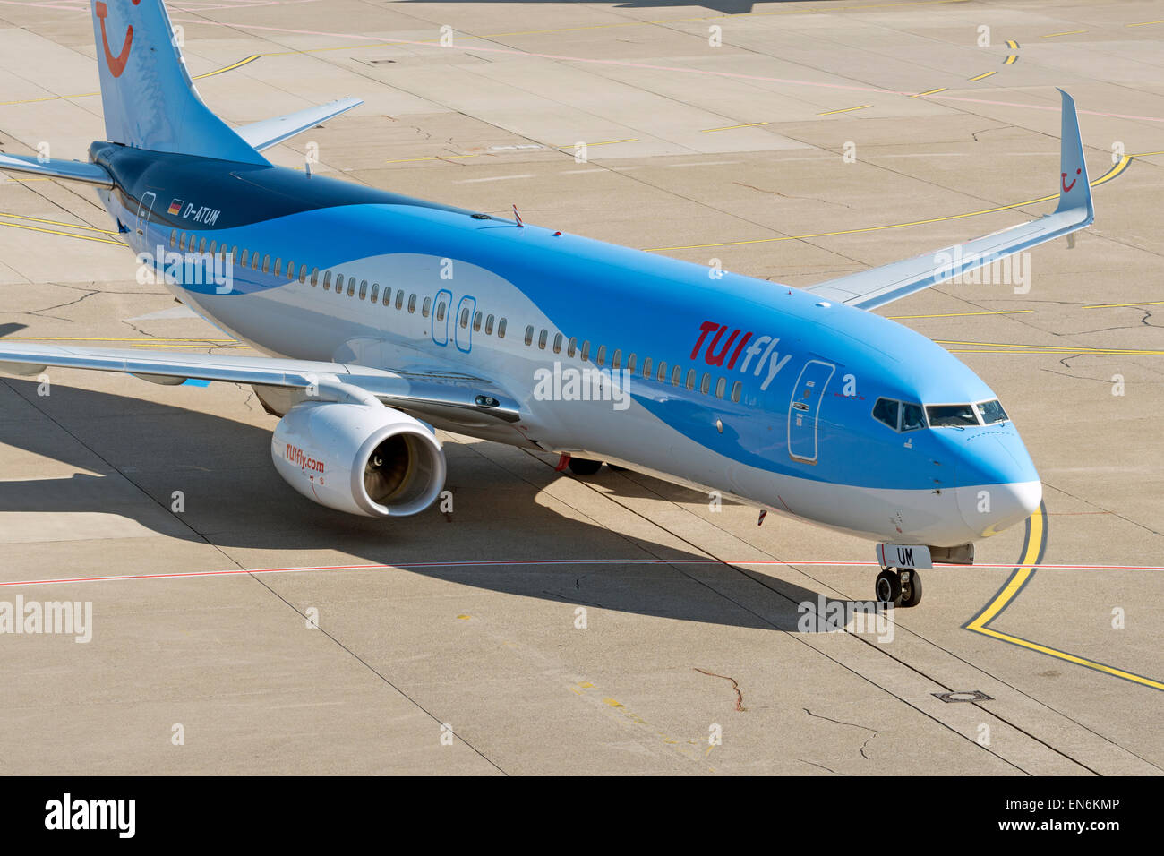 TUIfly Boeing 737-800 commercial airliner, Dusseldorf, Germany Stock ...