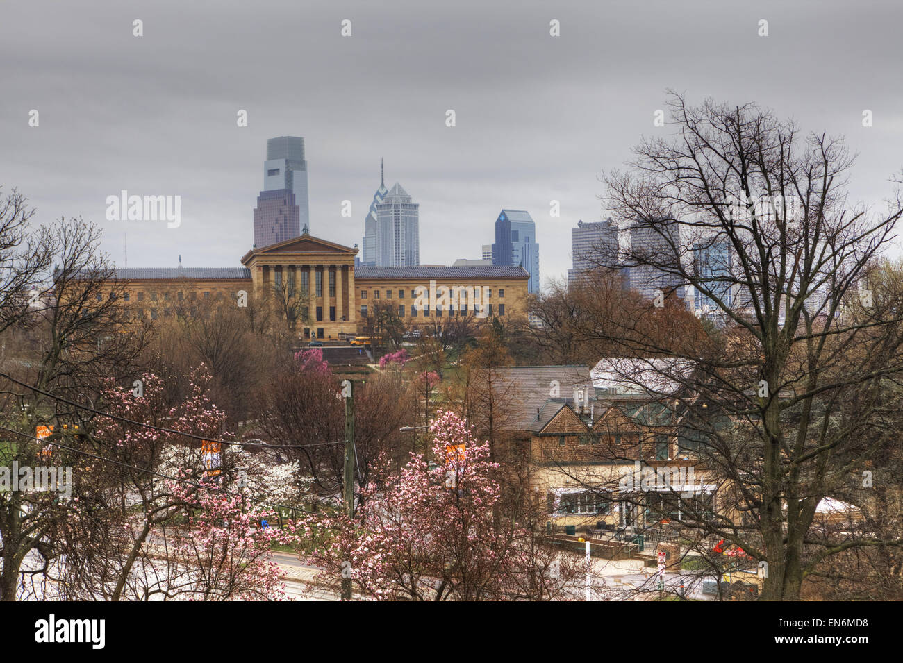 Philadelphia center city night hi-res stock photography and images - Alamy
