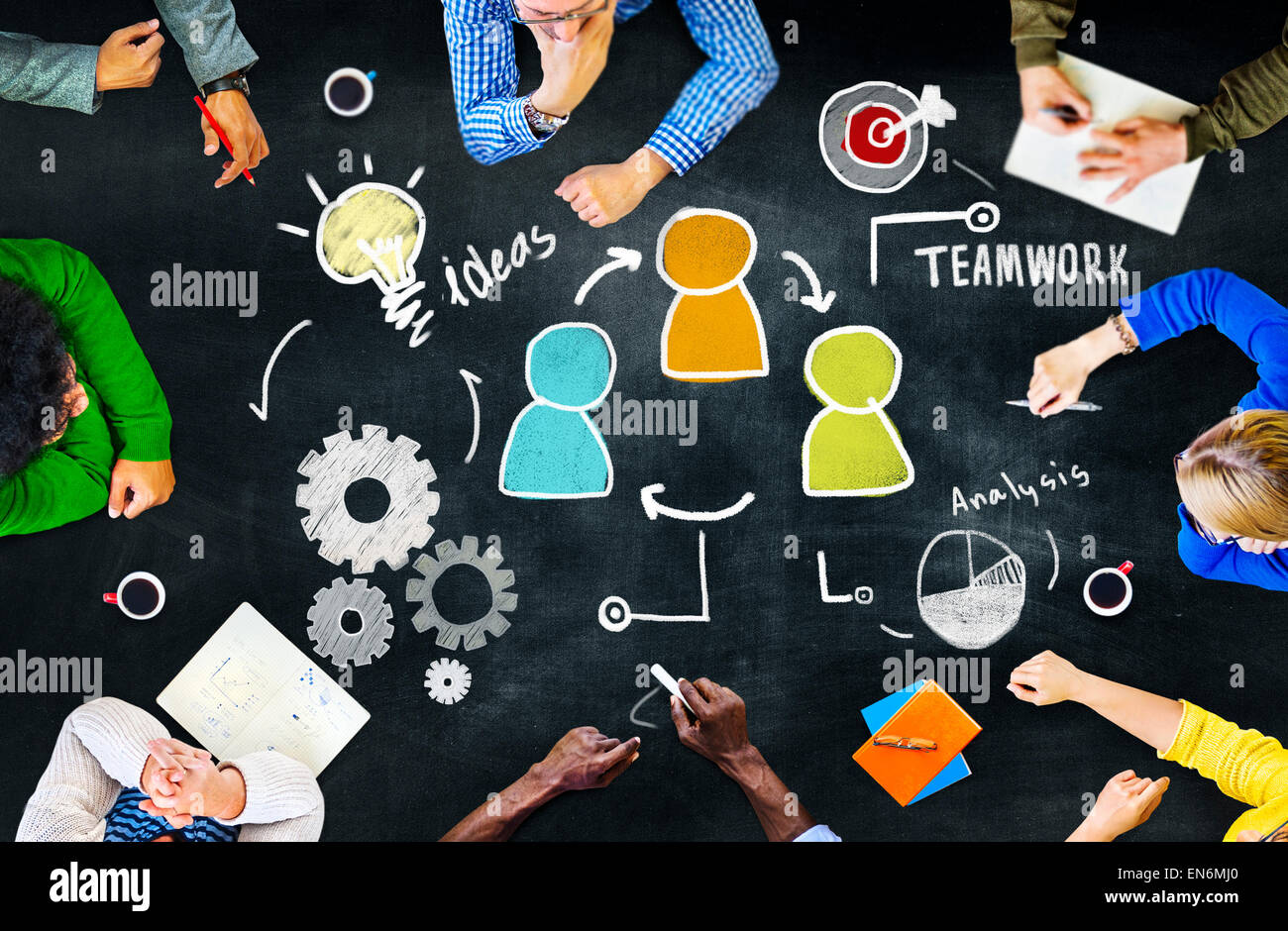 Group of Multiethnic People Discussing About Global Issues Stock Photo ...