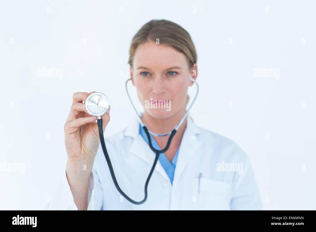 Confident female doctor holding stethoscope Stock Photo - Alamy Confident female doctor holding stethoscope Stock Photo - Alamy
