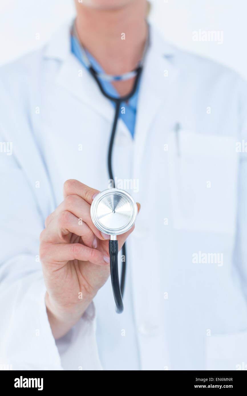 Confident female doctor holding stethoscope Stock Photo - Alamy Confident female doctor holding stethoscope Stock Photo - Alamy
