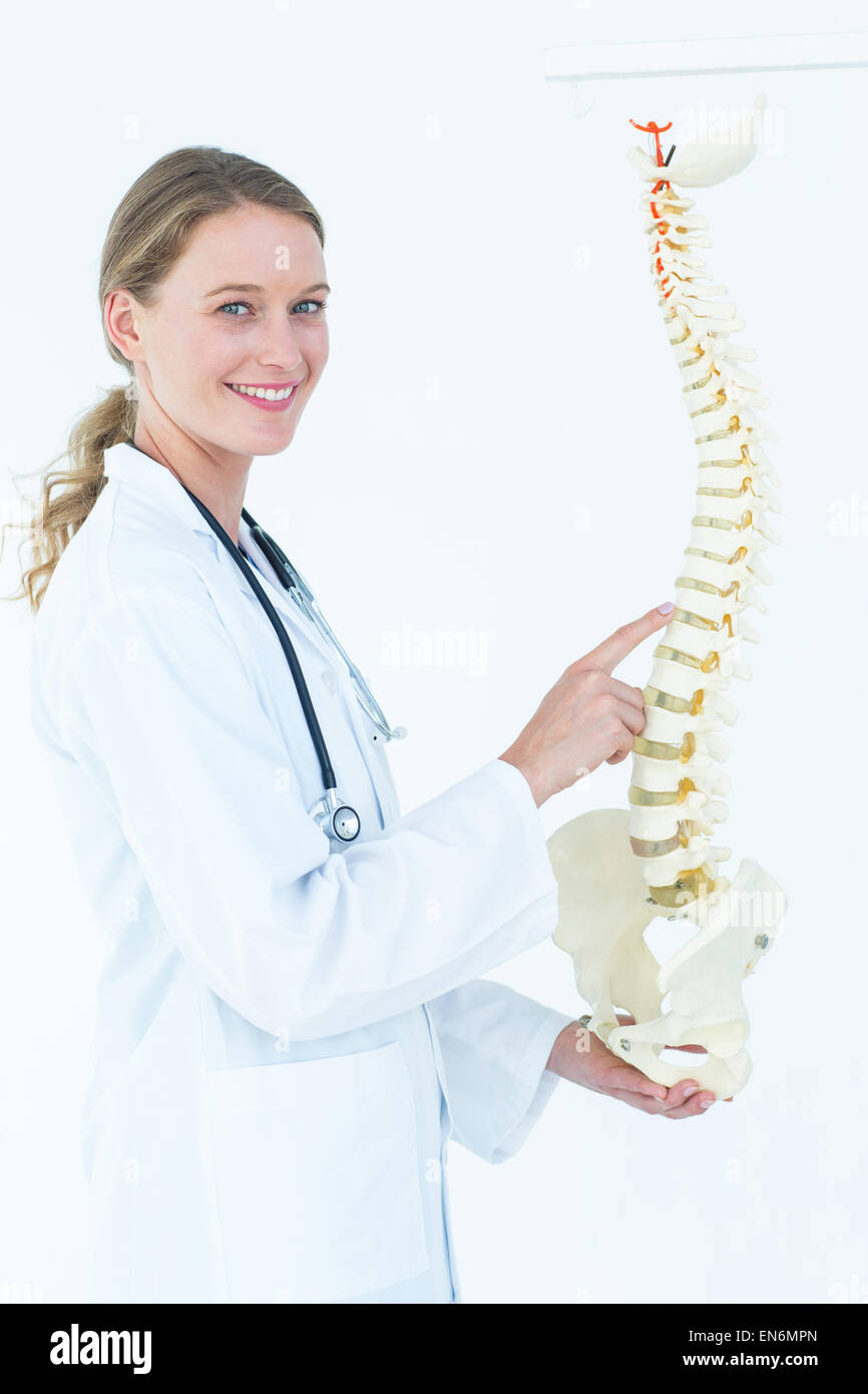 Female doctor examining spine hi-res stock photography and images - Alamy