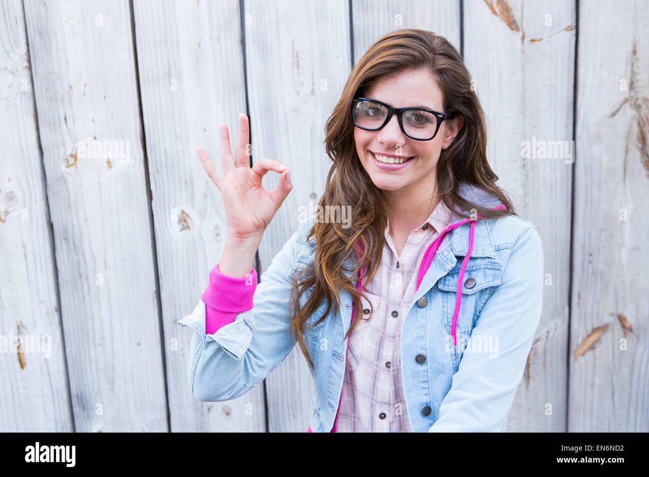 Showing ok sign eye hi-res stock photography and images - Alamy