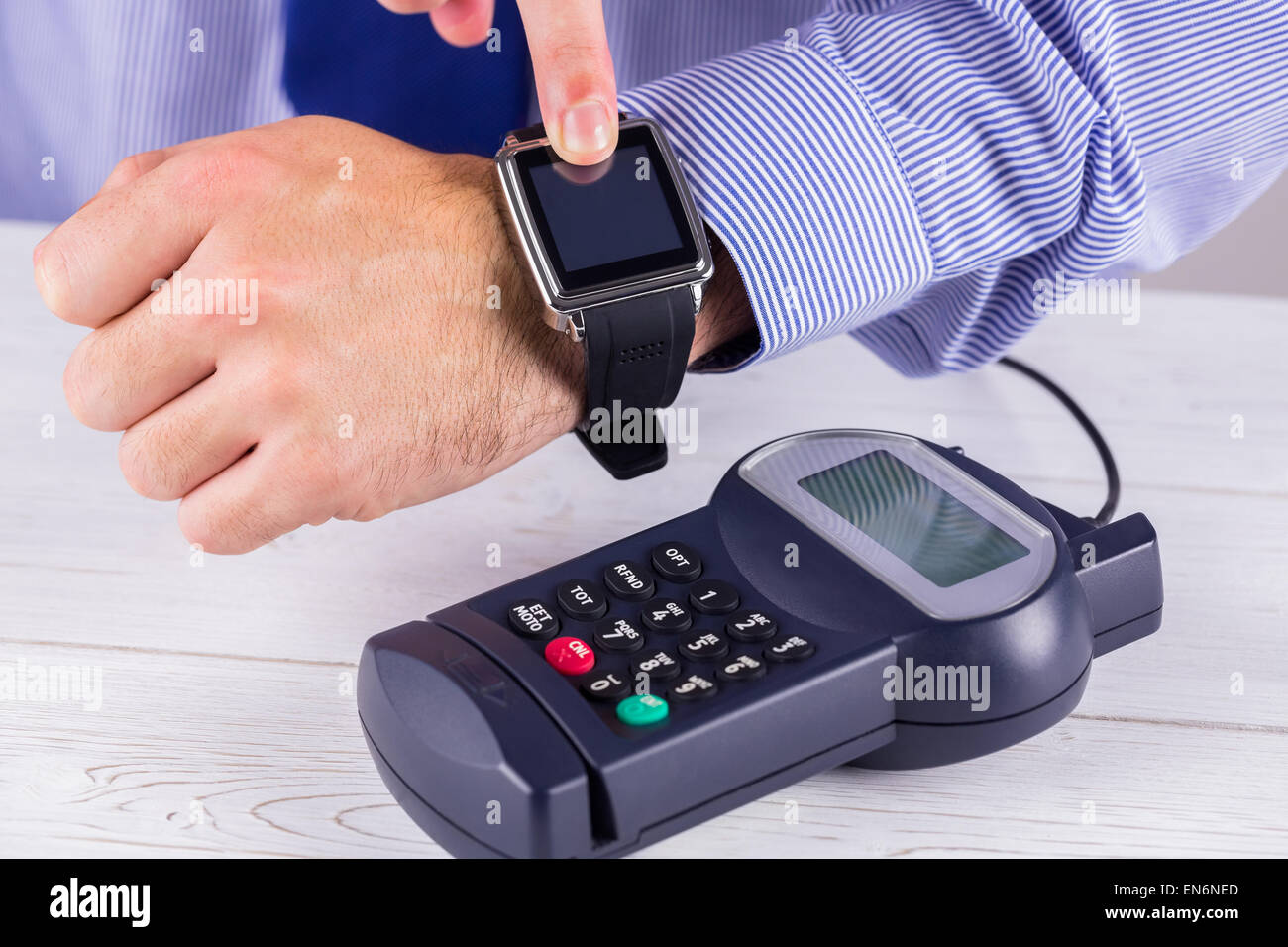 Payment smart watch pay hi-res stock photography and images - Alamy