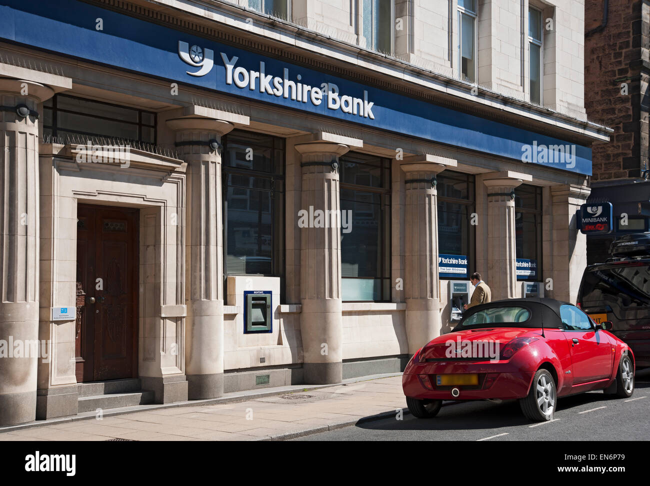Yorkshire Bank branch exterior in the town centre Harrogate North ...