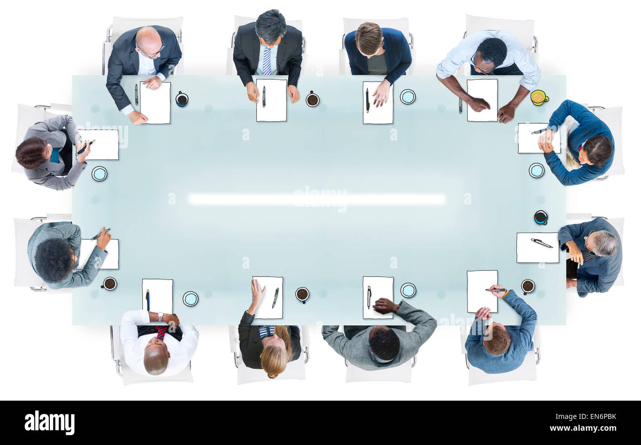 Group of People in a Meeting Photo Illustration Stock Photo - Alamy