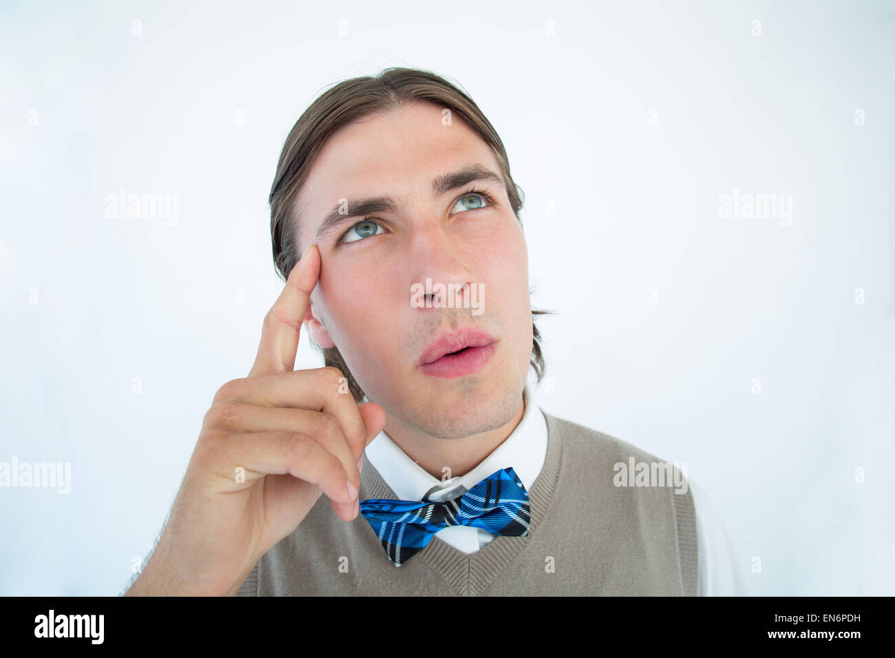 Hand on temple hi-res stock photography and images - Alamy