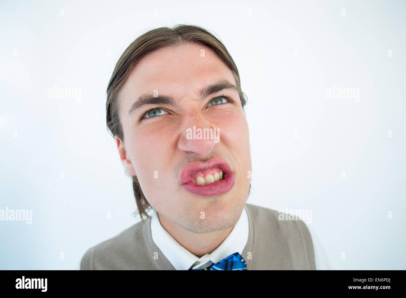 Grimacing frowning hi-res stock photography and images - Alamy