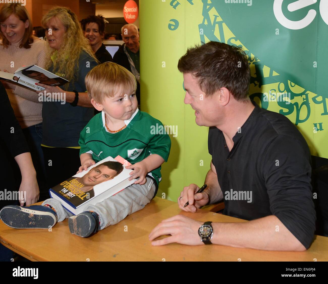 Brian O'Driscoll signs copies of his book 'The Test' at Easons ...