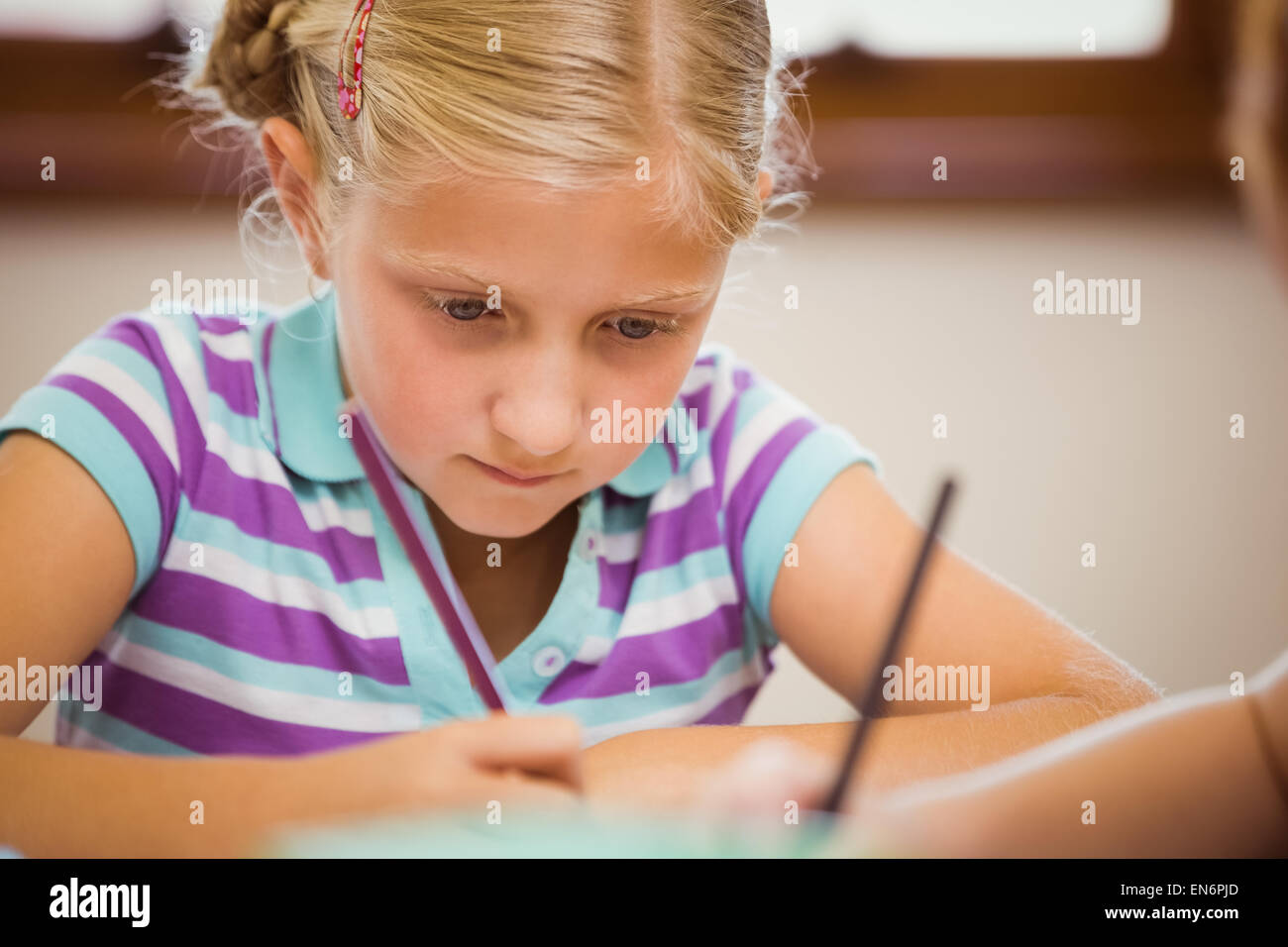 Pupils working hard at desk Stock Photo - Alamy Pupils working hard at desk Stock Photo - Alamy