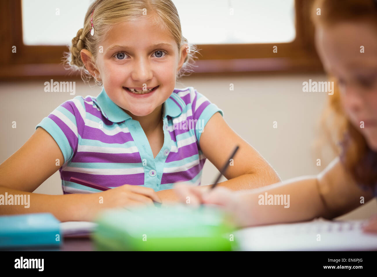 Cute pupils working hard hi-res stock photography and images - Alamy