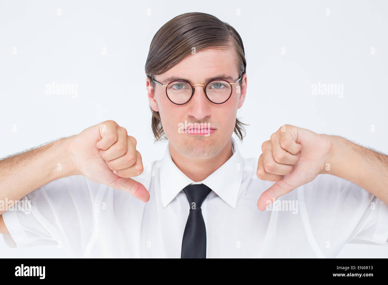 Man looking down at camera hi-res stock photography and images - Alamy