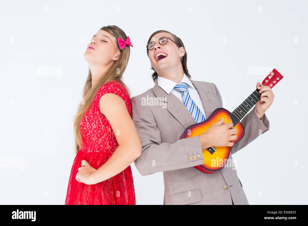Couple having fun glasses hi-res stock photography and images - Alamy