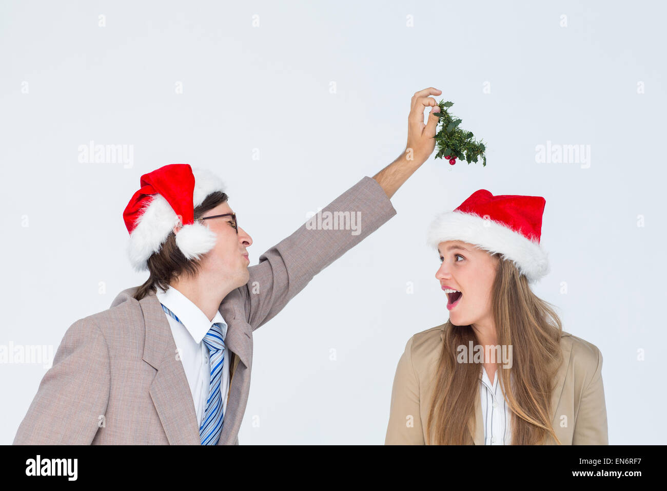 Mistletoe santa hat hi-res stock photography and images - Alamy