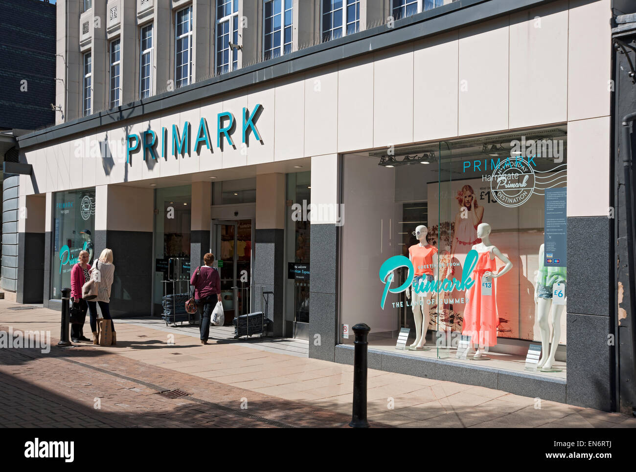 Primark shop store shopfront exterior in the town centre Harrogate ...