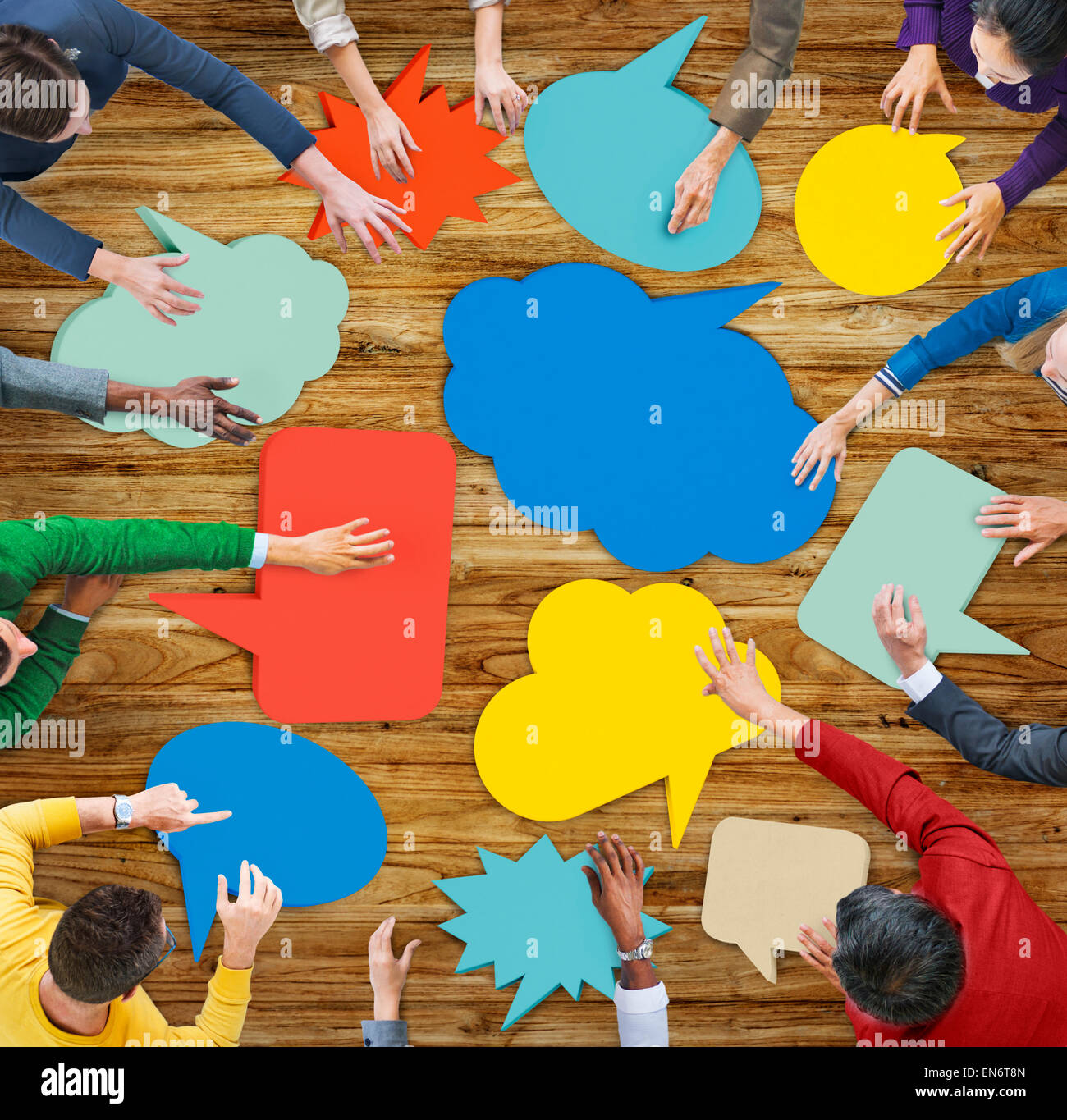 Diverse group people colorful bubble hi-res stock photography and ...