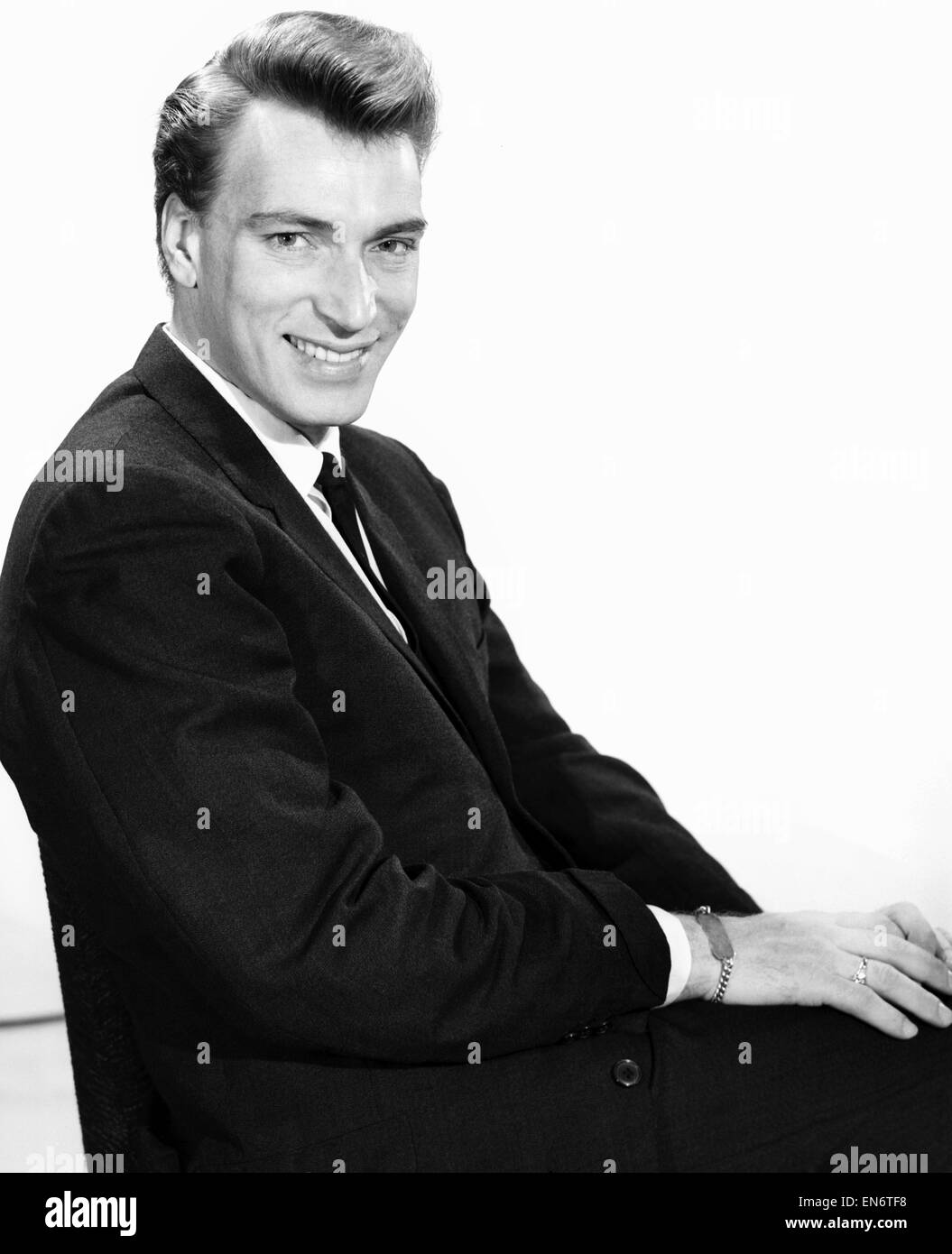 Singer Frank Ifield seen here posing for the Reveille newspaper for a ...