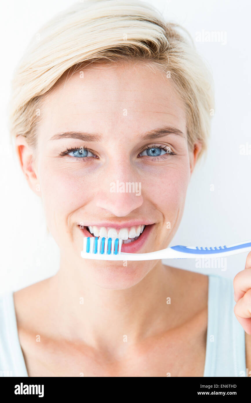 Happy toothbrush hi-res stock photography and images - Alamy