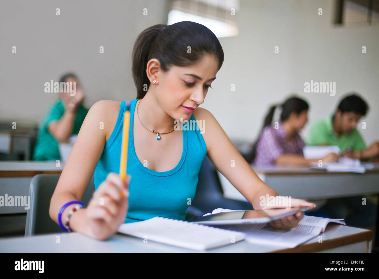 Adult student classroom tablet hi-res stock photography and images - Alamy